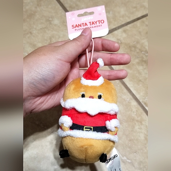 Smoko | Toys | Smoko Tayto Potato In Santa Outfit 4 Inch Plush Keychain ...